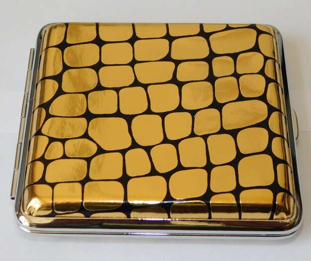 Sigaretten etui snake goud - Sigarenmagazijn 't Hoekje, sigaren. tabak, sigarettenmaker en hulzen