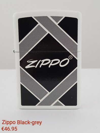 Zippo Black-grey - Sigarenmagazijn 't Hoekje, sigaren. tabak, sigarettenmaker en hulzen